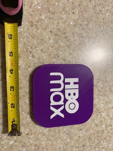 HBO Max App Style 3D Printed Logo Sign game Room Movie Room - Etsy