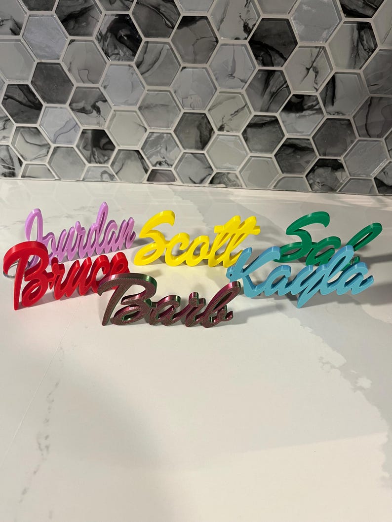 Name Tags 3D Printed - Etsy