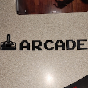 ARCADE Retro Gaming Logo Sign Wall Decoration (game Room, Gift for ...
