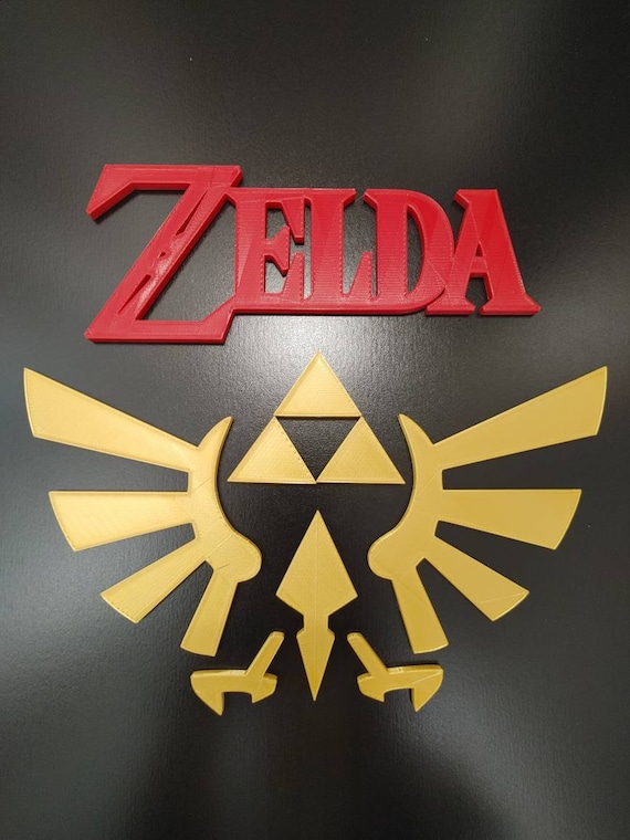 BIG Zelda Hyrule Video Game Logo Design 12 game Room | Etsy