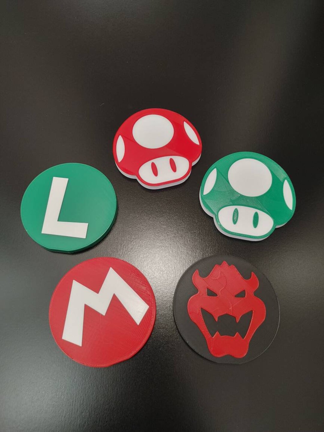 Mario Themed Video Game Logo Sign 4.5in (3D Printed, Man Cave, Game ...