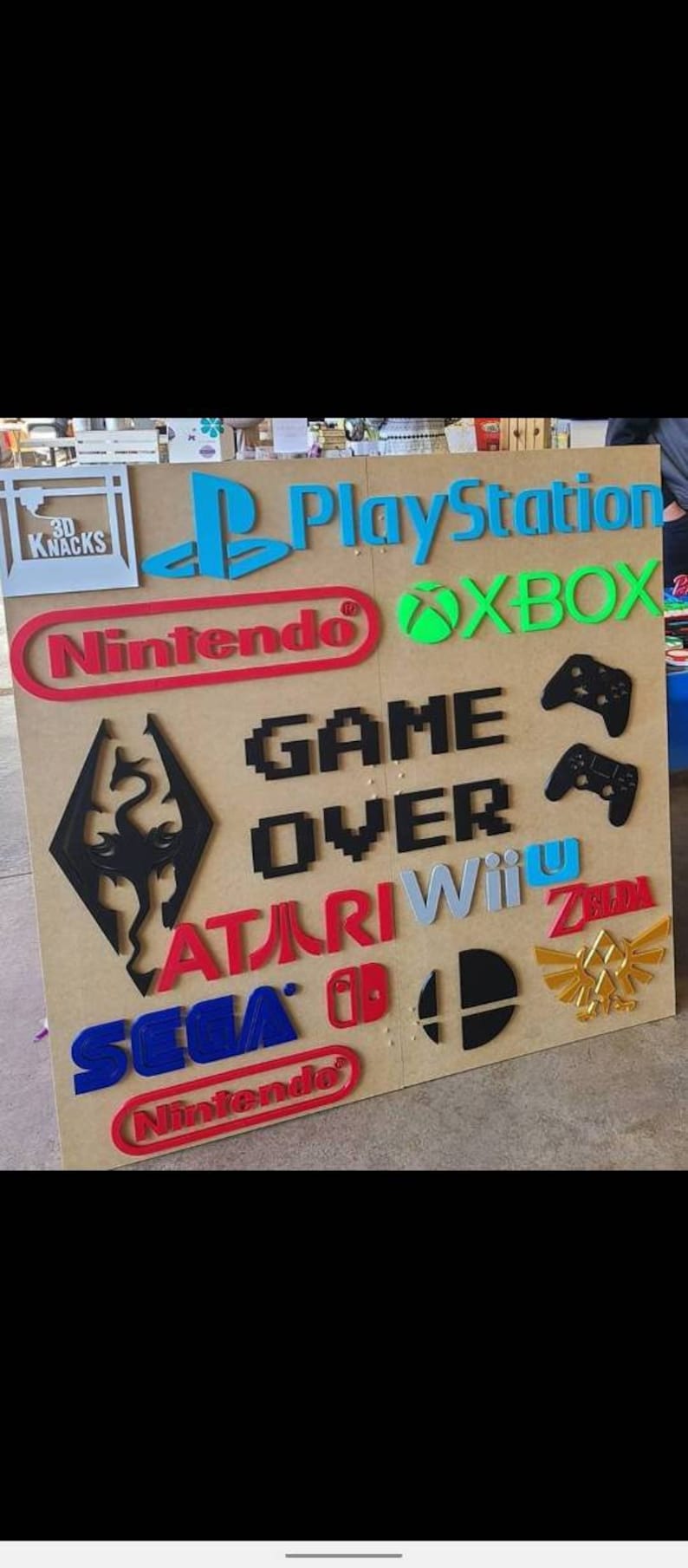 Video Game Controller Sillhouettes Signs! Wall Decoration, Game Room ...