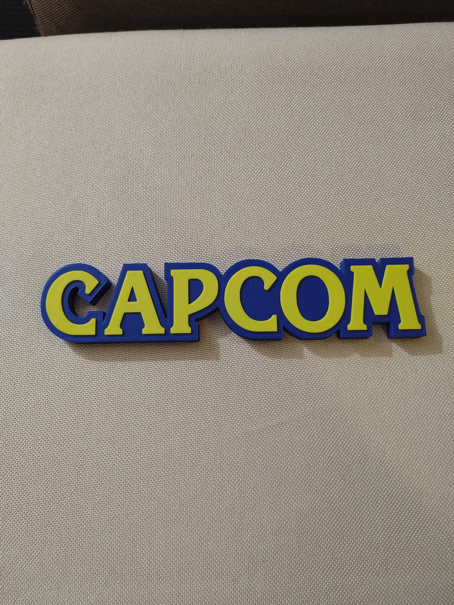 Capcom Video Game Logo Sign 8.25in 3D Printed, Man Cave, Game Room ...