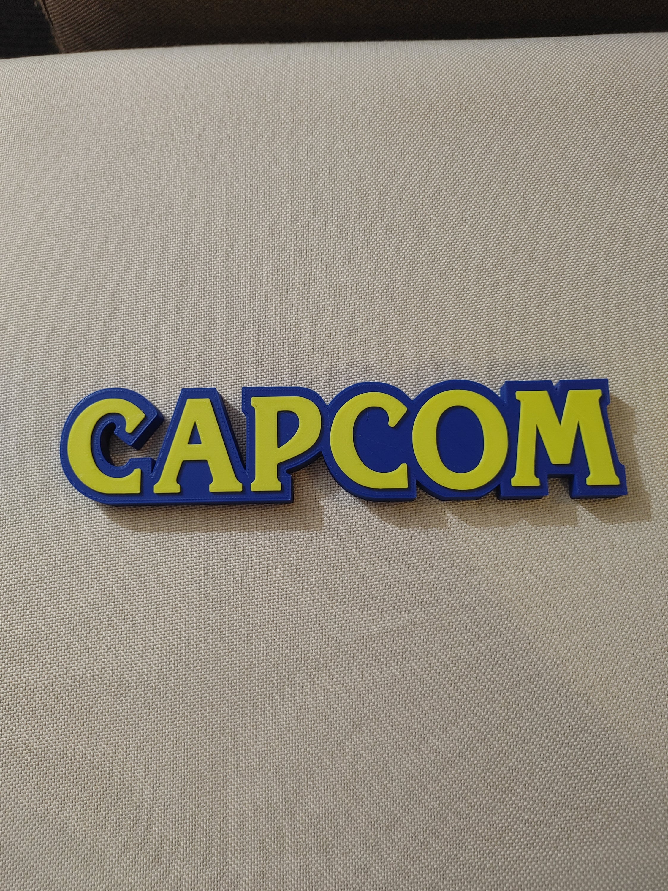 Capcom Video Game Logo Sign 8.25in 3D Printed Man Cave Game - Etsy