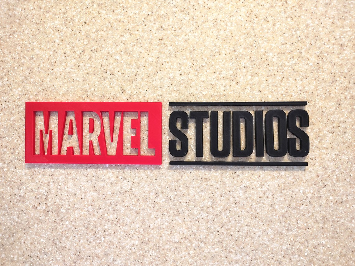 Marvel Studios HUGE 20in Logo Sign man Cave Game Room - Etsy