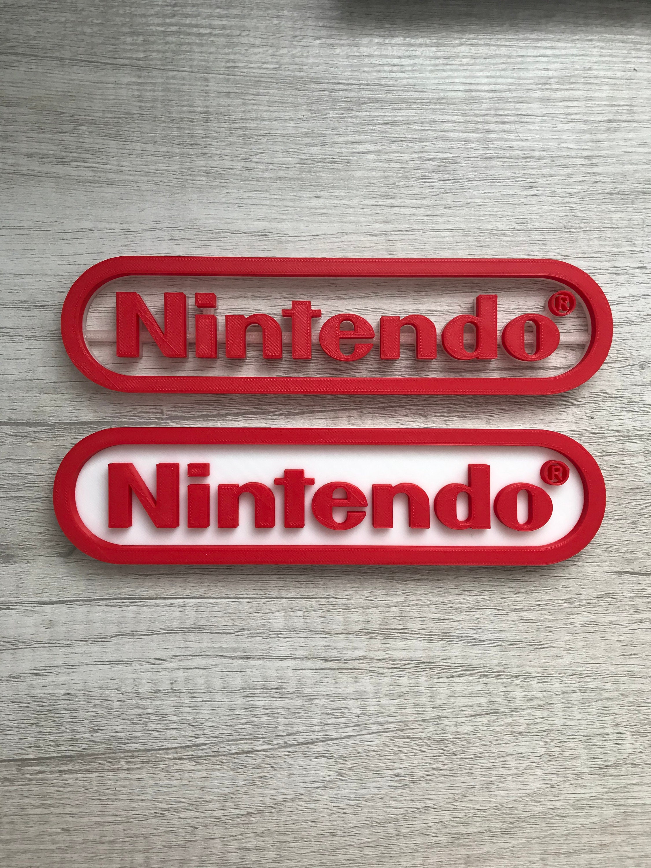 Nintendo Video Game Logo Sign 8.5in 3D Printed Man Cave | Etsy