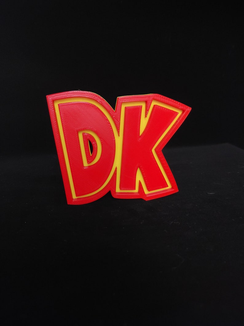 Donkey Kong Video Game Logo Sign 4.5x3.5 3D Printed Man - Etsy