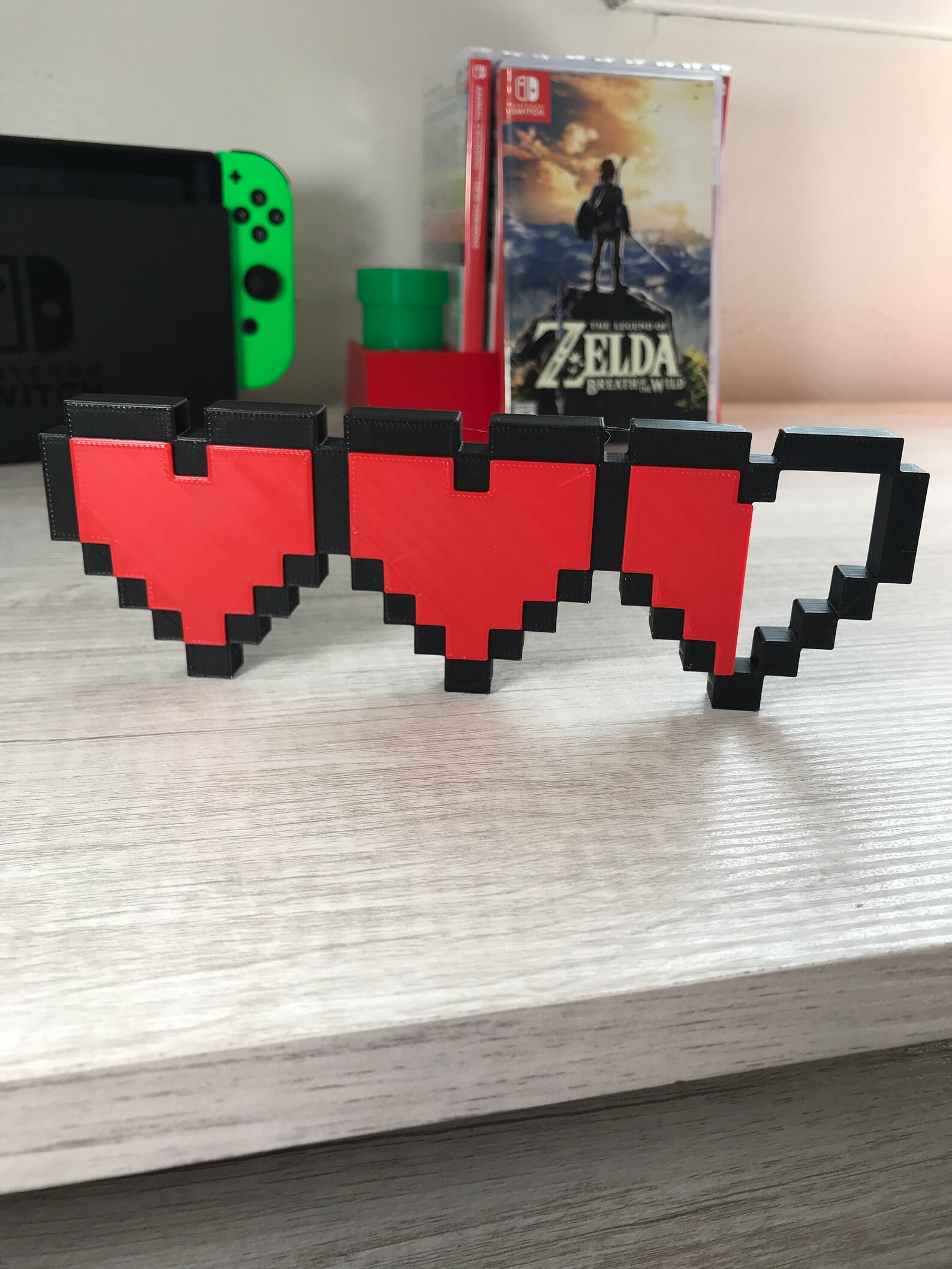 Legend of Zelda Hearts Video Game Logo Sign 7.5in game Room, Videogame ...