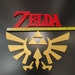 BIG Zelda Hyrule Video Game Logo Design 12" (game Room, Man Cave, Wall ...