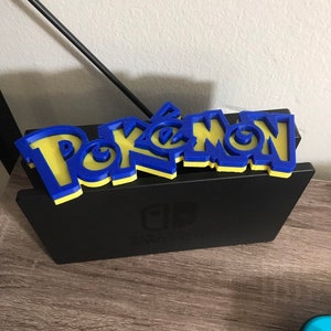 Pokemon Video Game Logo Sign (man Cave, Game Room, Shelf, Wall, Decor ...