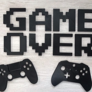 Huge! 19" X 10" Game Over Video Game Logo Wall Sign Decoration Art - Etsy