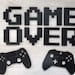 Huge! 19" X 10" Game Over Video Game Logo Wall Sign Decoration Art - Etsy