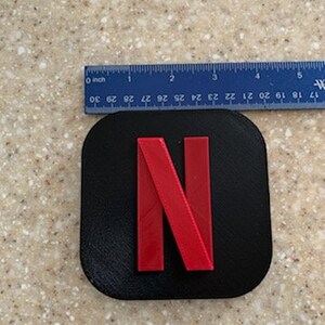 Netflix App Style 3D Printed Logo Sign game Room, Movie Room, Theater ...