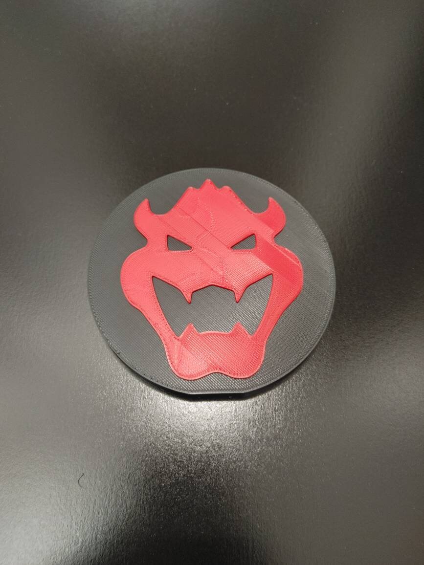 Mario Themed video game logo sign 4.5in 3D printed man cave | Etsy