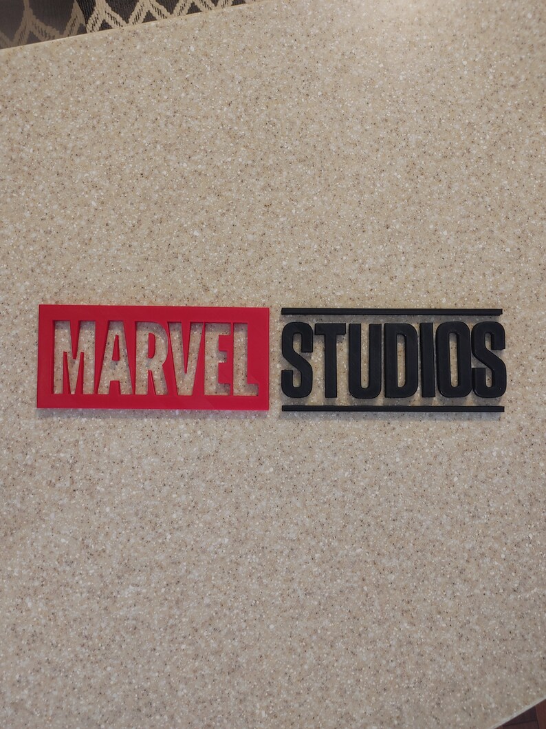 Marvel Studios HUGE 20in Logo Sign (man Cave, Game Room, Stocking ...