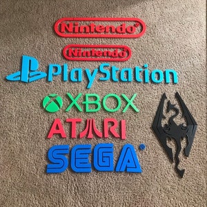 17 inch Nintendo Video game logo sign 3D printed man cave | Etsy