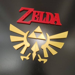 BIG Zelda Hyrule Video Game Logo Design 12" (game Room, Man Cave, Wall ...