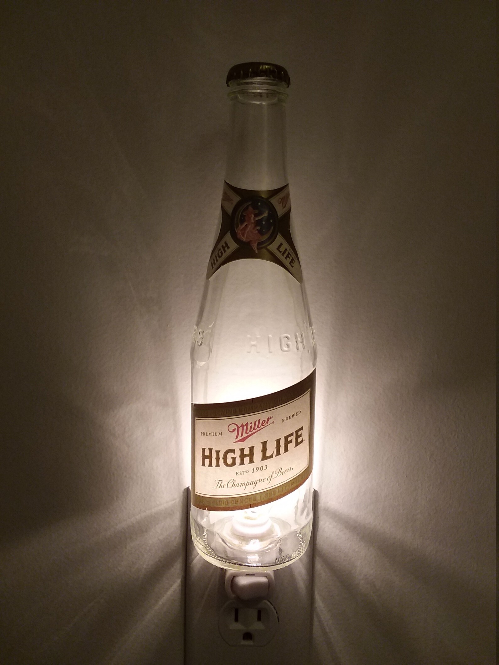 Miller High Life Beer Bottle Nightlight - Etsy