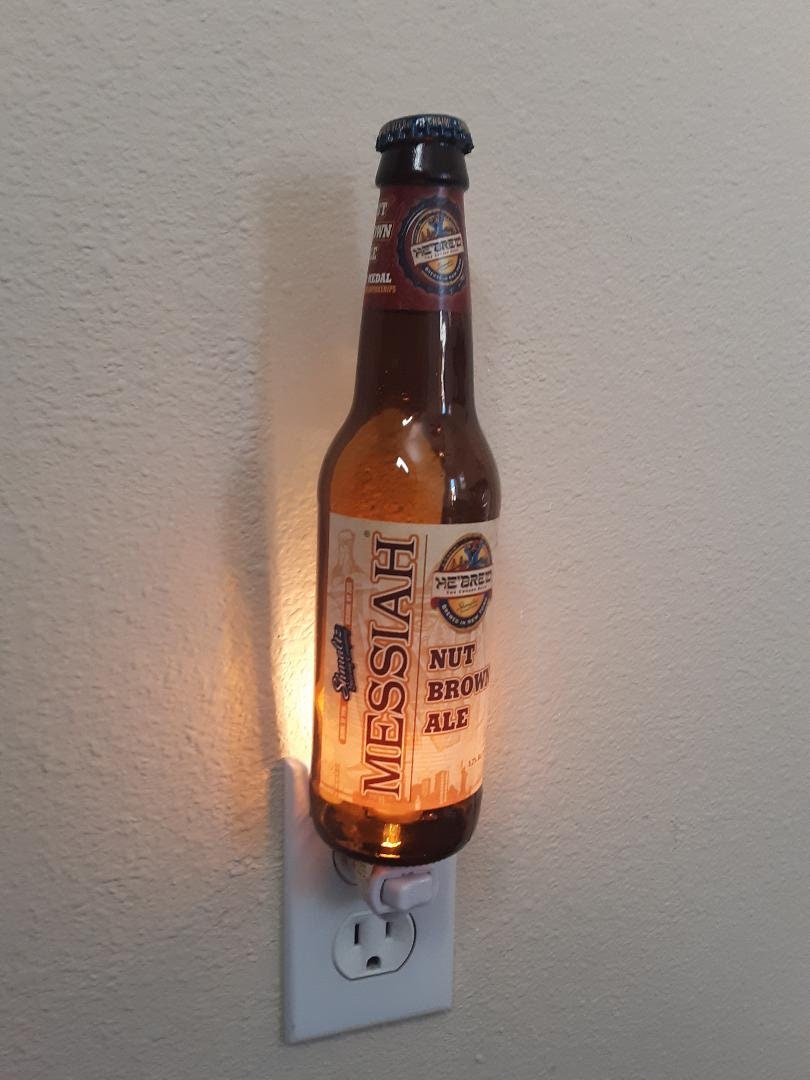 He'brew Messiah Brown Nut Ale Beer Bottle Nightlight - Etsy