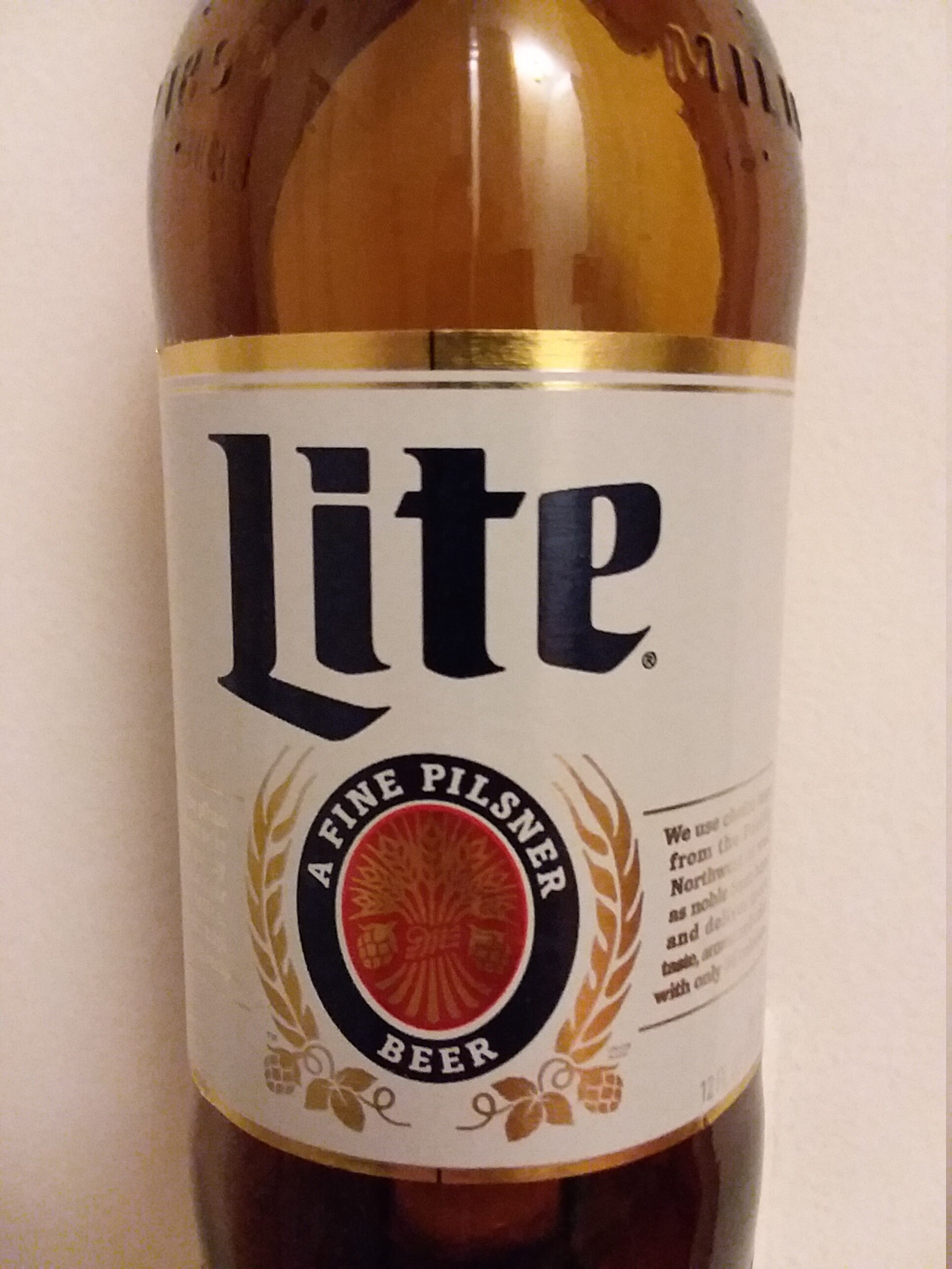 Miller Lite Beer Bottle