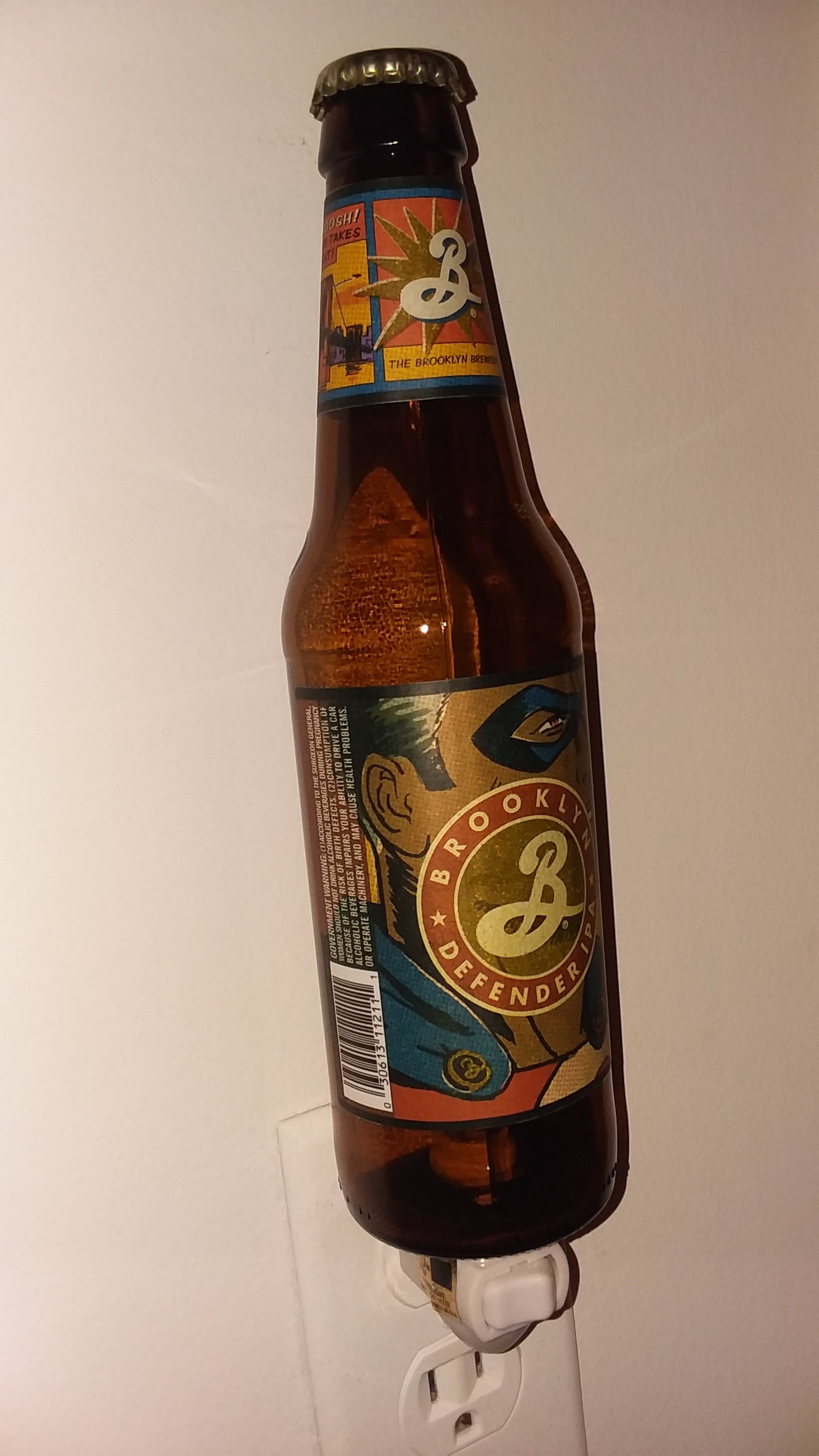 Brooklyn Brewery Defender IPA Beer Bottle Nightlight - Etsy