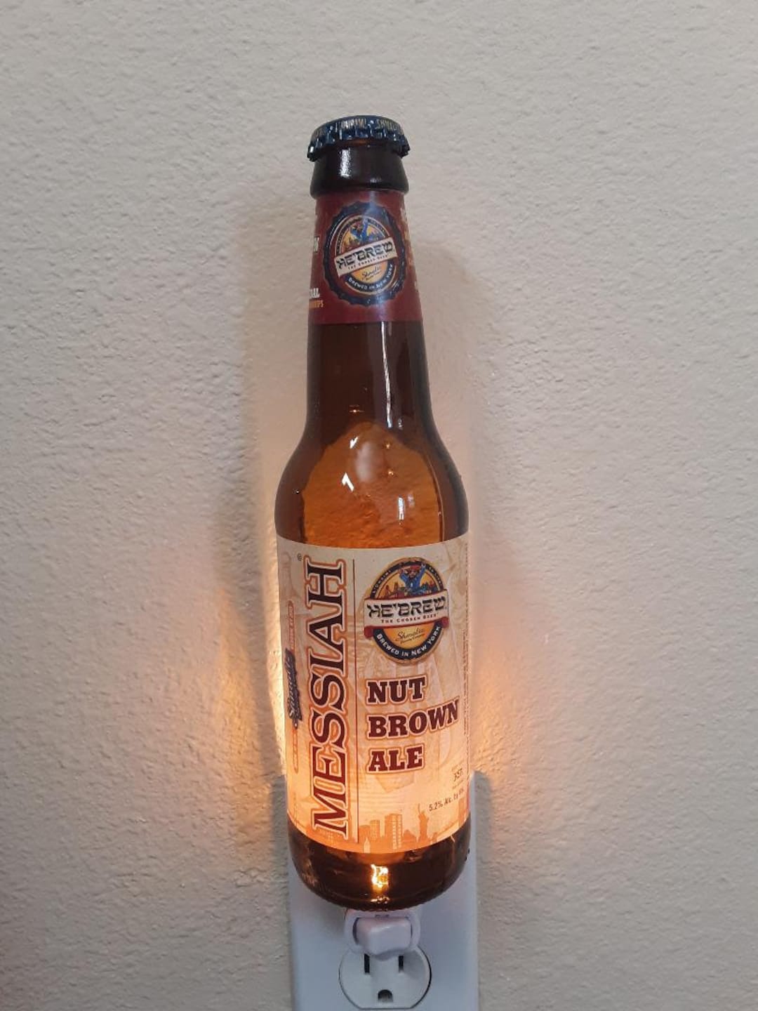 He'brew Messiah Brown Nut Ale Beer Bottle Nightlight - Etsy