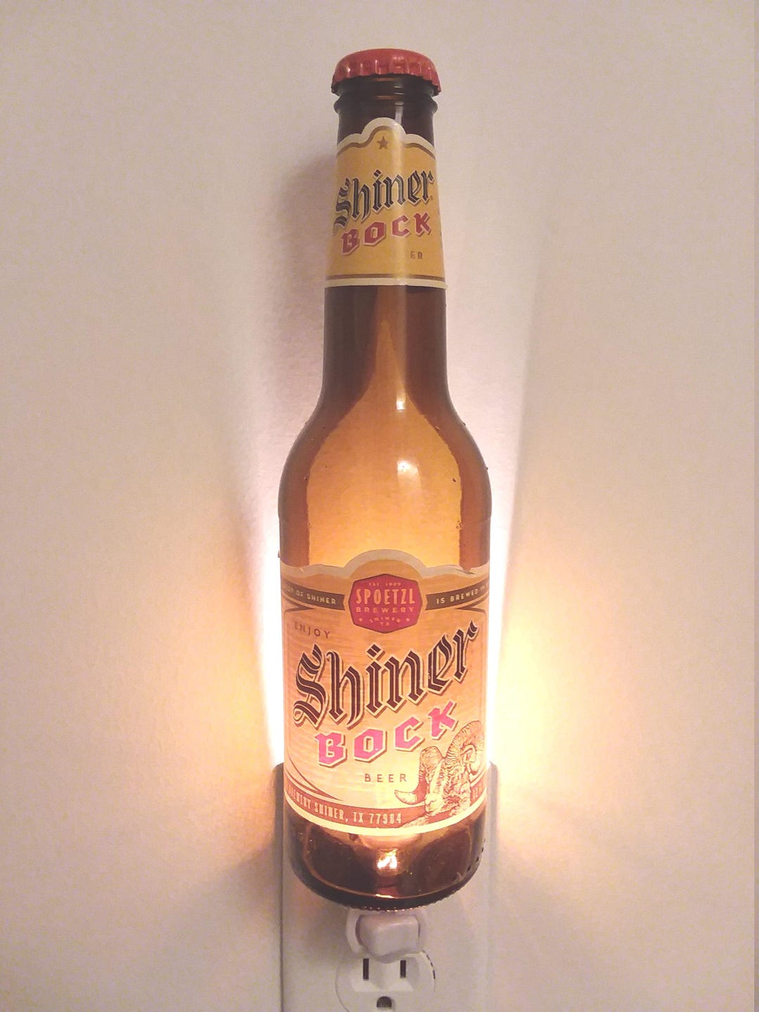 Shiner Bock Beer Bottle Nightlight - Etsy