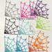 5-12 Corner Spider Web Die-cuts Embellishments 13 Colors Halloween ...