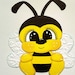 Cute Sitting Bee Paper Piecing Embellishment Die Cut Scrapbook Page ...