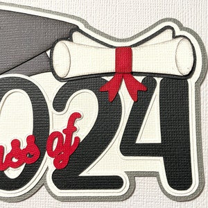 Class of 2024 Hat Diploma Pre-made Graduation Embellishment Paper ...