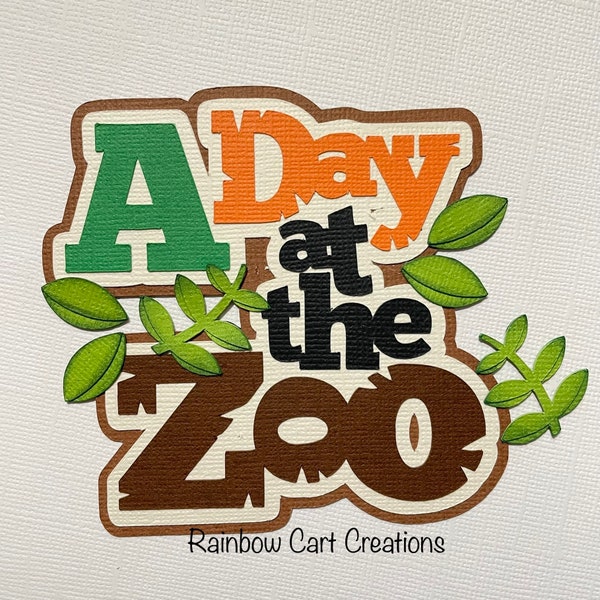 Zoo Scrapbook - Etsy
