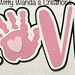 6 Baby Love Hand Title Sentiment Pre-made Die Cut Embellishment Paper ...