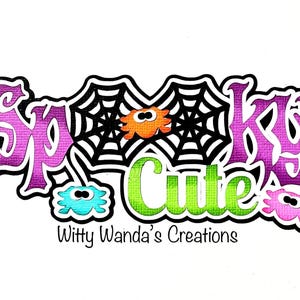 Spooky Cute Title Paper Piecing Pre-made Die-cut Embellishment ...