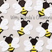 15 Buzzy Bee Paper Piecing Embellishment Die Cut Scrapbook Page Cards ...