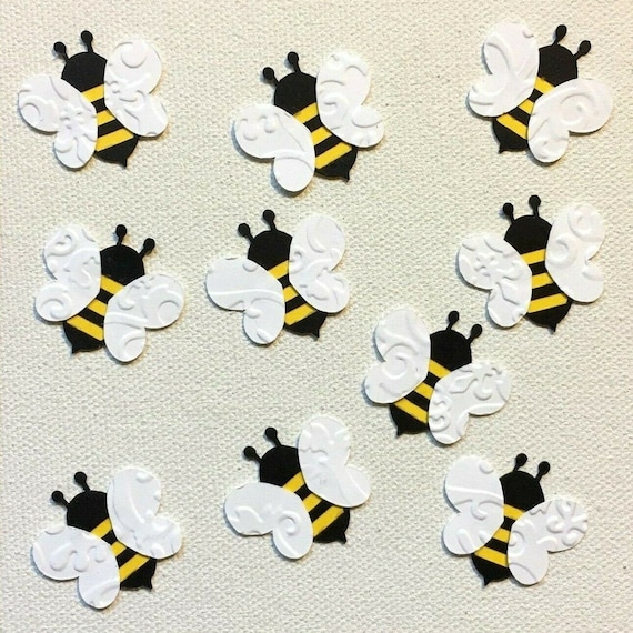 15 Bee Paper Piecing Embellishment Die Cut Scrapbook Page - Etsy