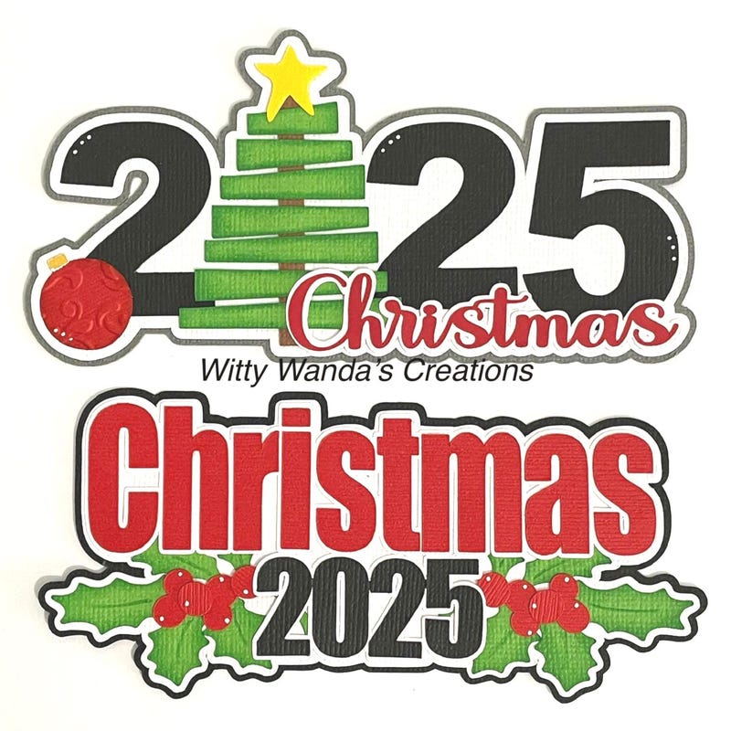 Scrapbook Title Christmas - Etsy