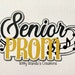 Gold Senior Prom Title Cluster Notes Pre-made Embellishment Paper ...