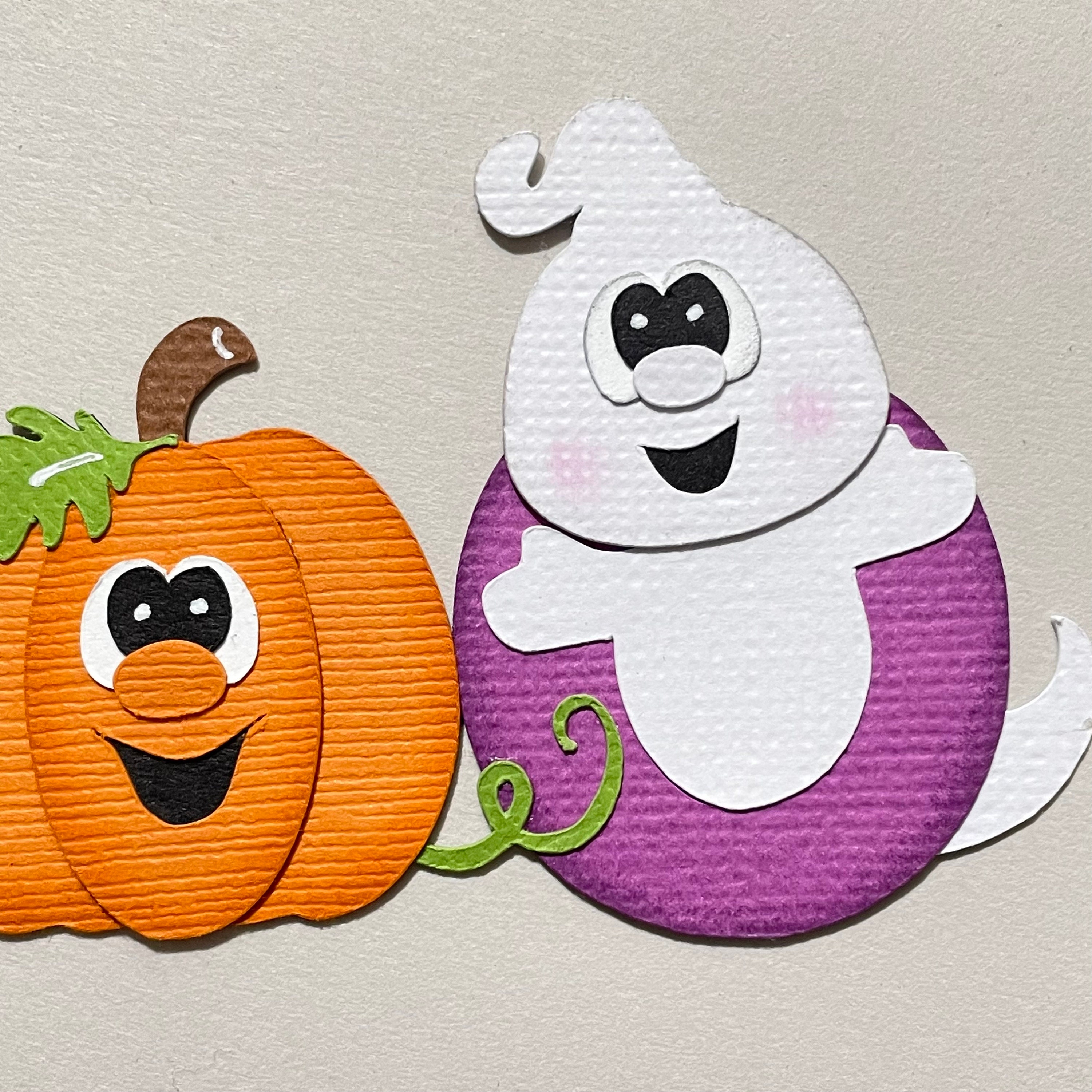 Boo Title Pumpkin Ghost Witch Hat Die Cut Embellishment Paper - Etsy