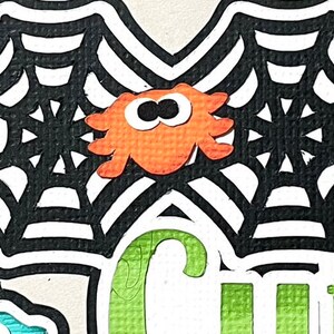 Spooky Cute Title Paper Piecing Pre-made Die-cut Embellishment ...