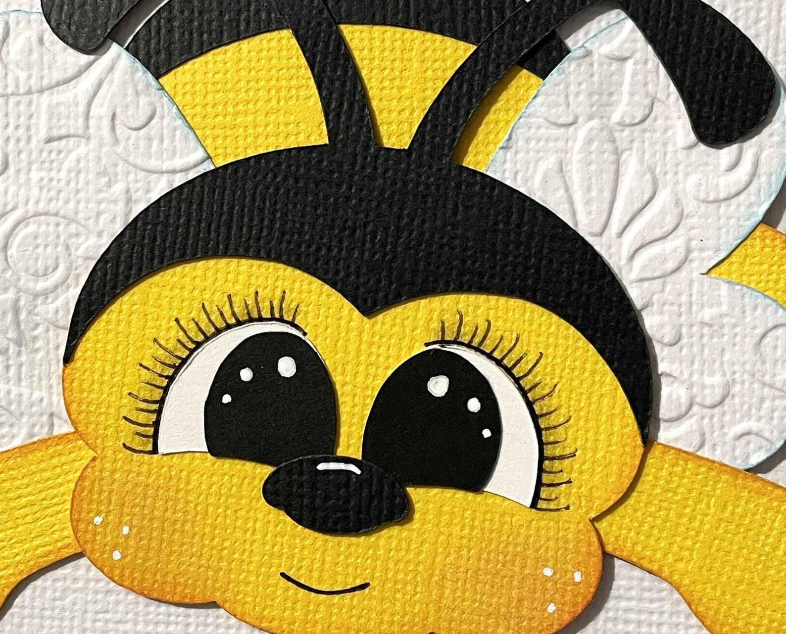 Cute Laying Bee Pre-made Paper Piecing Embellishment Die Cut Scrapbook ...