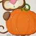 Fall Pumpkin Patch Mouse Pre-made Die Cut Embellishment Paper Piecing ...