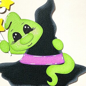 Ghost on Witch Hat Paper Piecing Pre-made Die-cut - Etsy