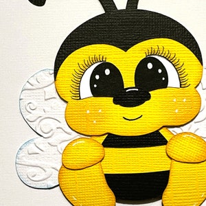 Cute Sitting Bee Paper Piecing Embellishment Die Cut Scrapbook Page ...