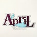 6 Months Calendar Title Pre-made Paper Piecing Die-cut Embellishment ...