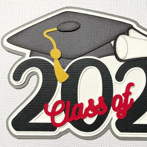 Class of 2024 Hat Diploma Pre-made Graduation Embellishment Paper ...