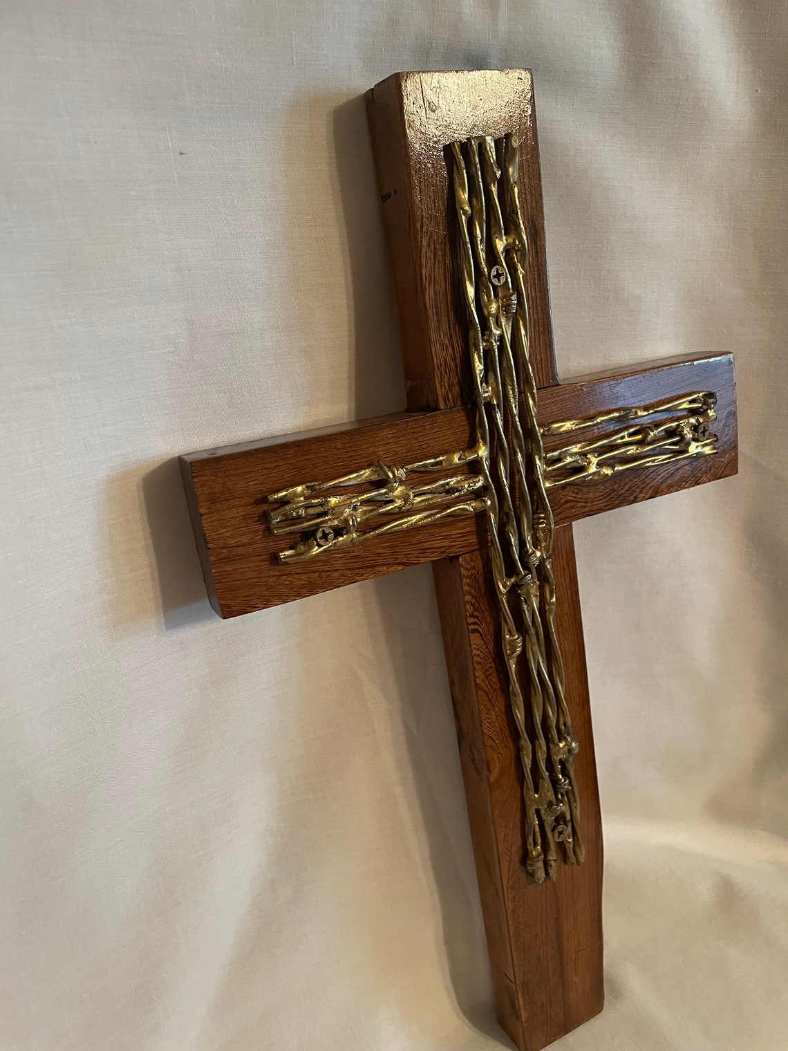 Metal Wire and Wood Cross - Etsy