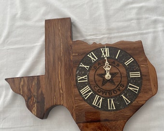 Texas Shaped Clock - Etsy