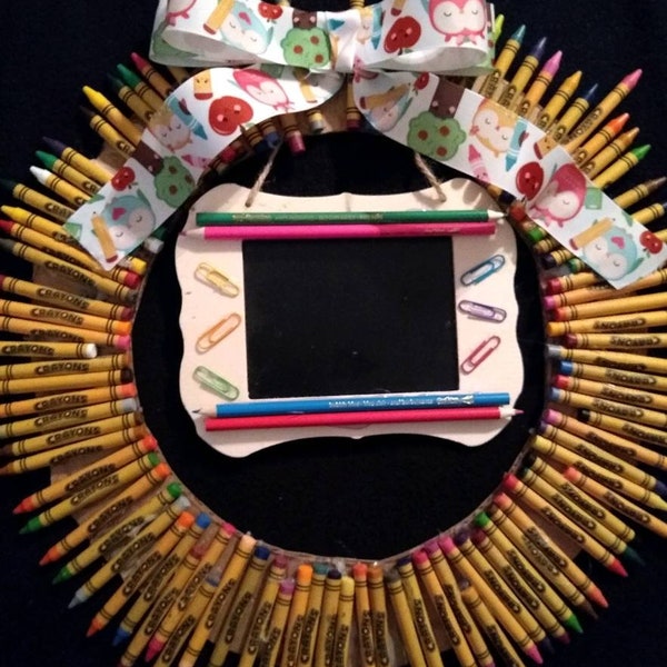 Crayon Wreath - Etsy