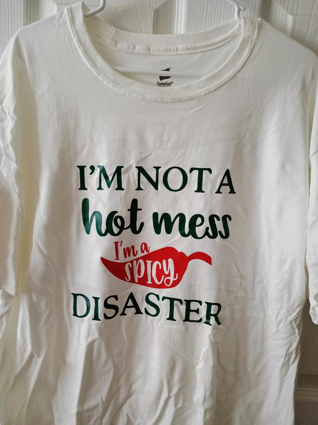 Hot Mess Spicy Disaster T-shirt: Women's Cotton Tee - Etsy
