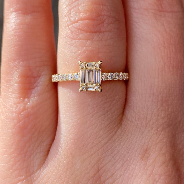 Diamond Shaped Ring - Etsy
